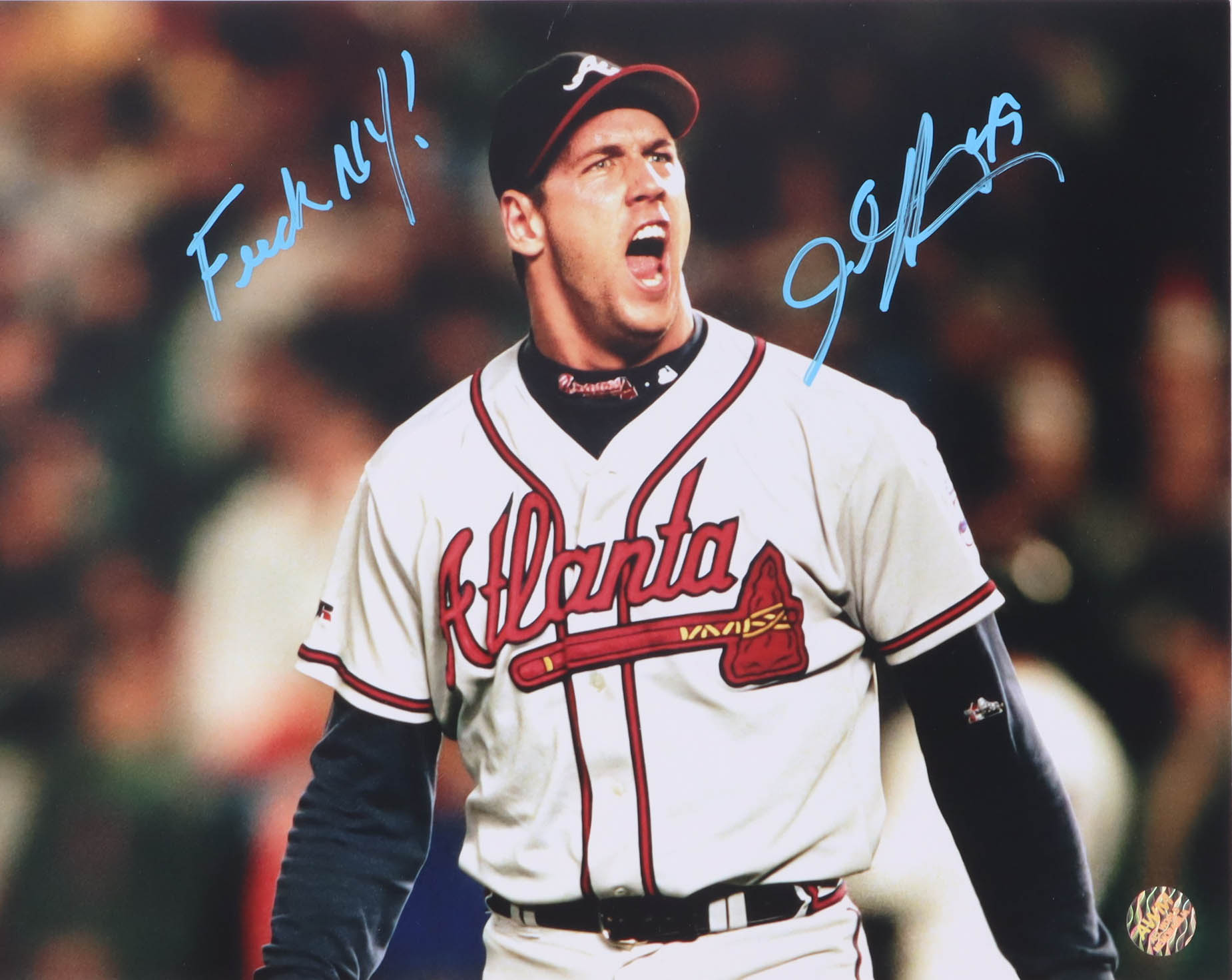 John Rocker Signed Braves 8x10 Photo Inscribed "F*** NY!" (AWM ...