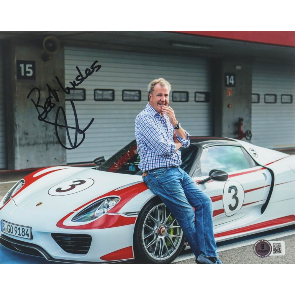 Jeremy Clarkson Signed 8x10 Photo Inscribed "Best Wishes" (Beckett ...