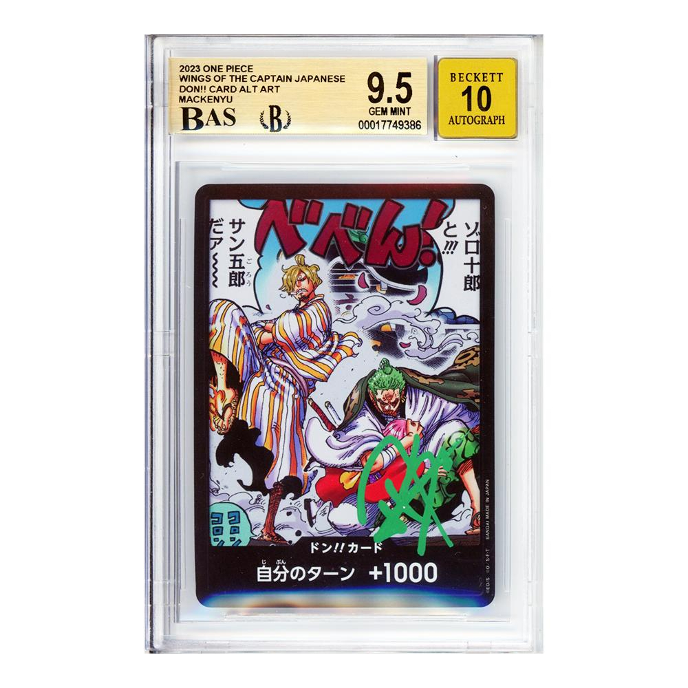 Mackenyu Signed One Piece DON! Card Zoro & Gorou Wings of Captain ...