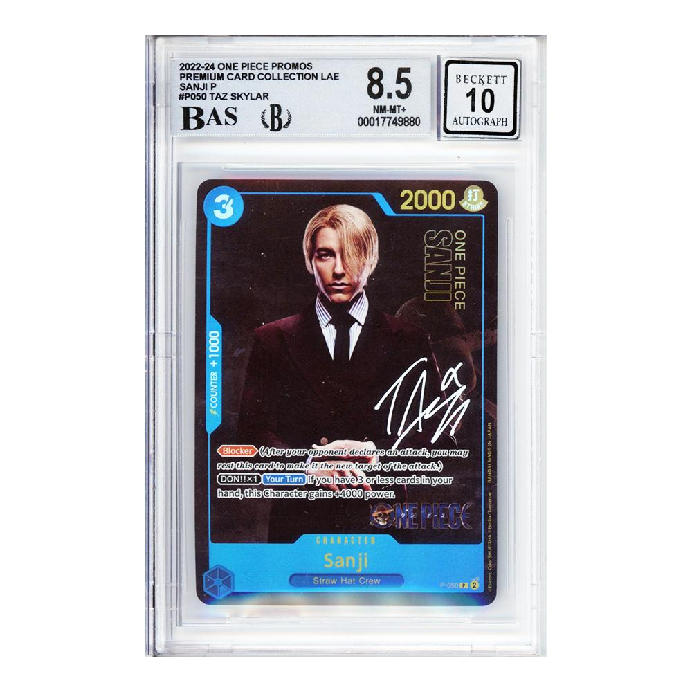 Taz Skylar Signed 2022-24 One Piece Card Game Promos Sanji P Premium ...