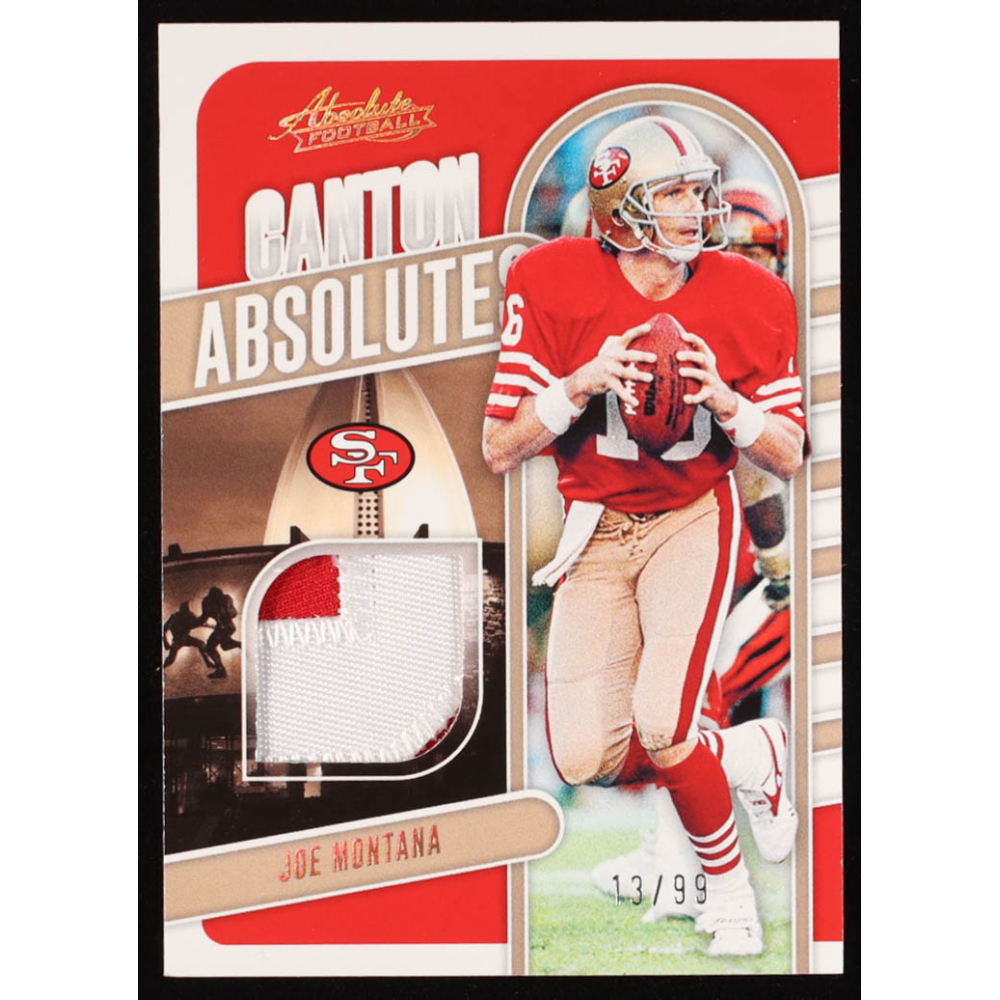 Joe Montana 2024 Absolute Canton Absolutes Jerseys Gold #1 #13/99 ...