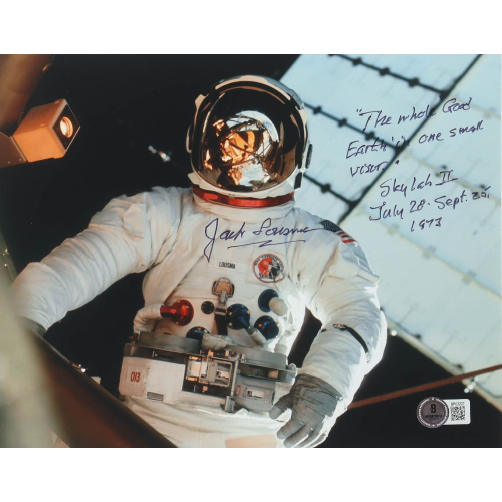 Jack R. Lousma Signed NASA 8x10 Photo with Multiple Inscriptions ...