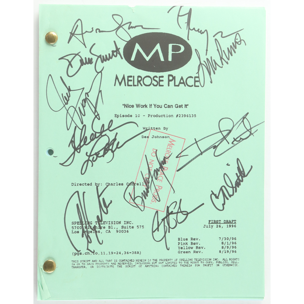 "Melrose Place" Replica Episode 10 Script Cast-Signed by (11) With ...