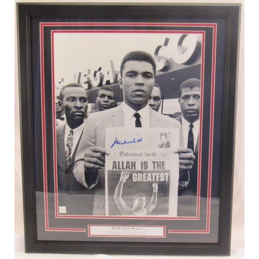 Muhammad Ali Signed Custom Framed Photo (JSA) | Pristine Auction
