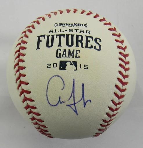 Aaron Judge Signed OML 2015 Futures Game Logo Baseball (JSA) | Pristine ...