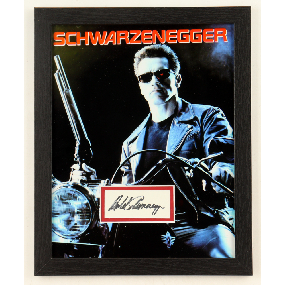 Arnold Schwarzenegger Signed "Terminator 2: Judgment Day" Custom Framed ...
