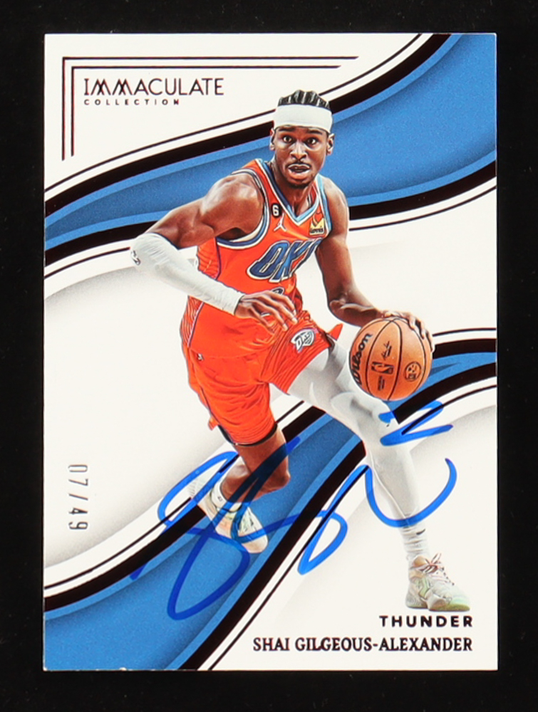 Shai Gilgeous-Alexander Signed 2022-23 Immaculate Collection Red #69 #7 ...