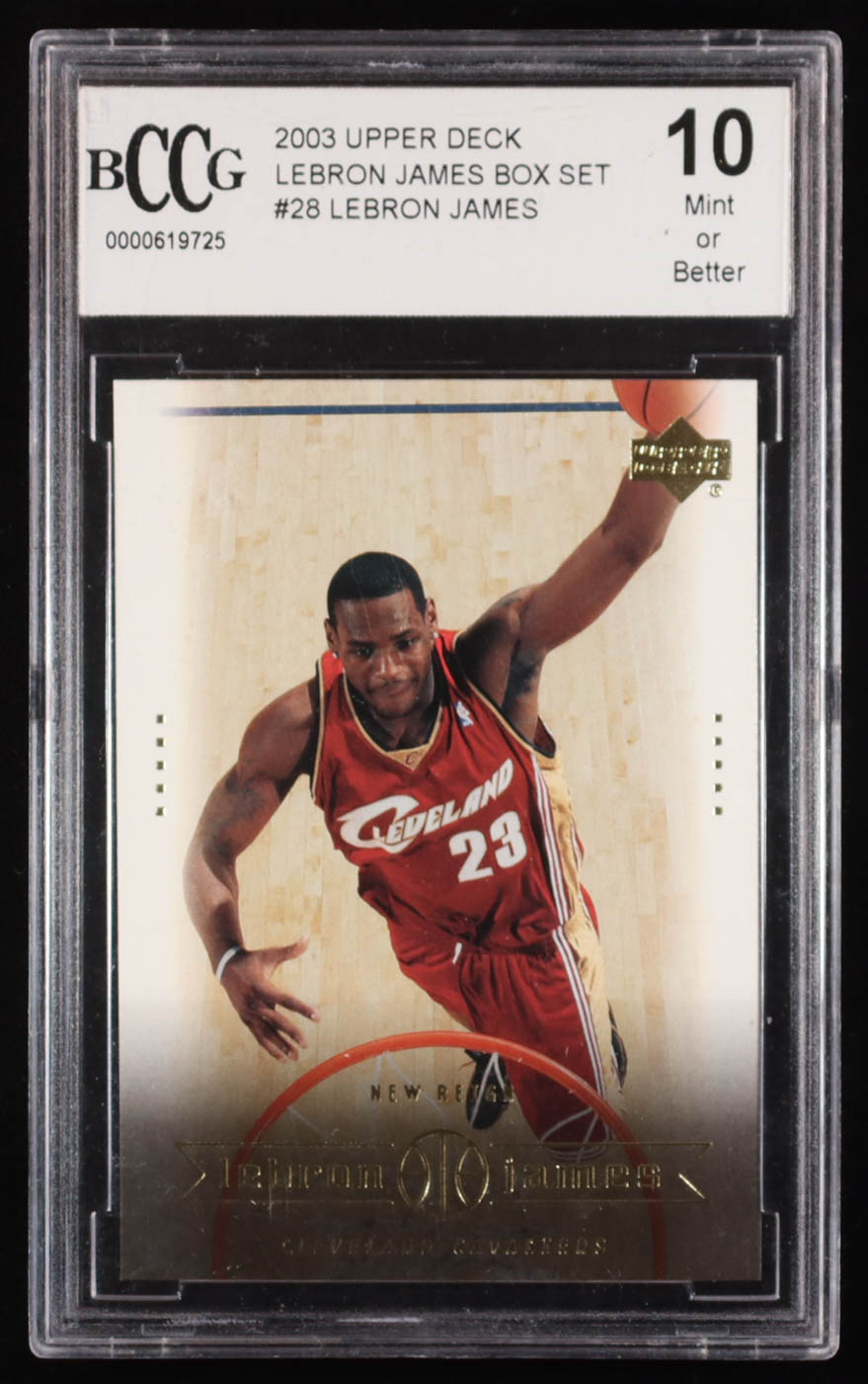 LeBron James 2003 Upper Deck LeBron James Box Set #28 RC (BCCG 10) | Pristine Auction