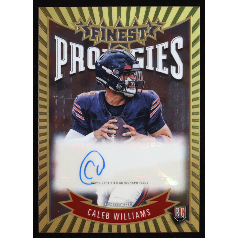 Caleb Williams 2024 Topps Finest Prodigies Autograph #P-CW RC ...