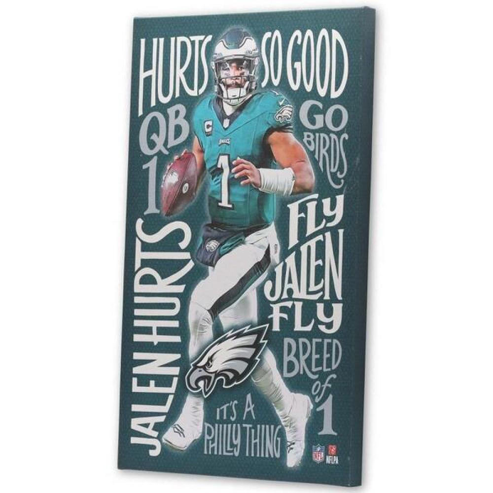 Jalen Hurts Eagles Custom 15x23 Canvas | Pristine Auction