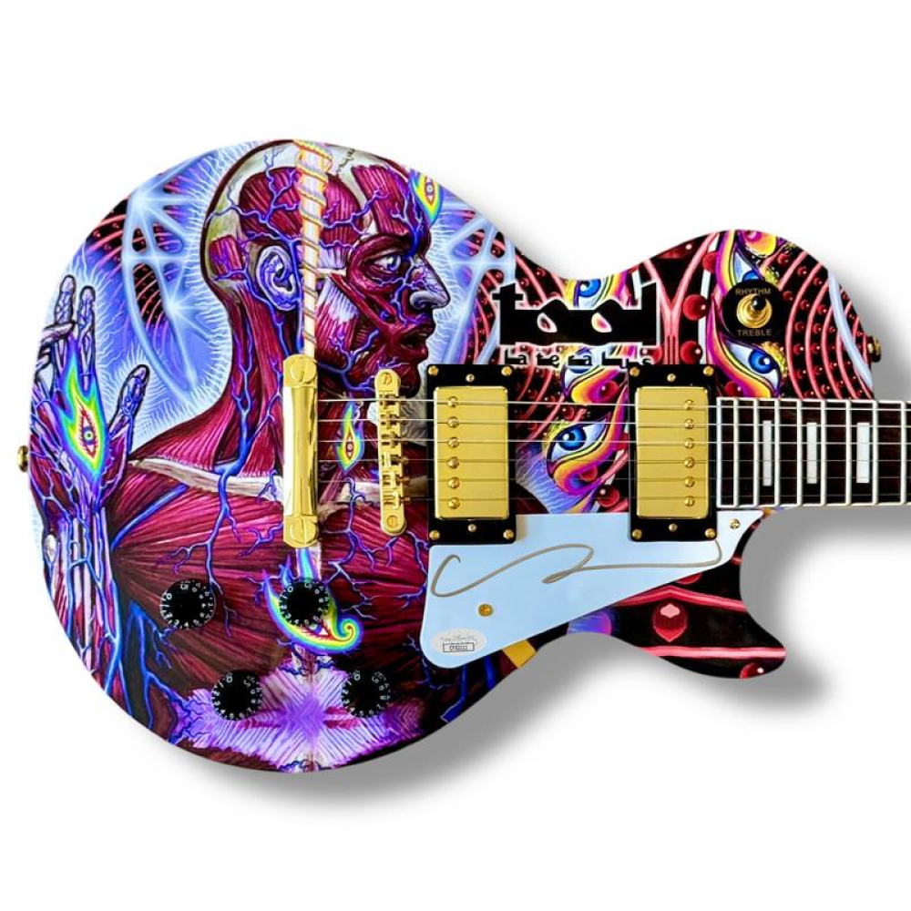 Maynard James Keenan Signed Custom Tool Les Paul Style Guitar (JSA ...