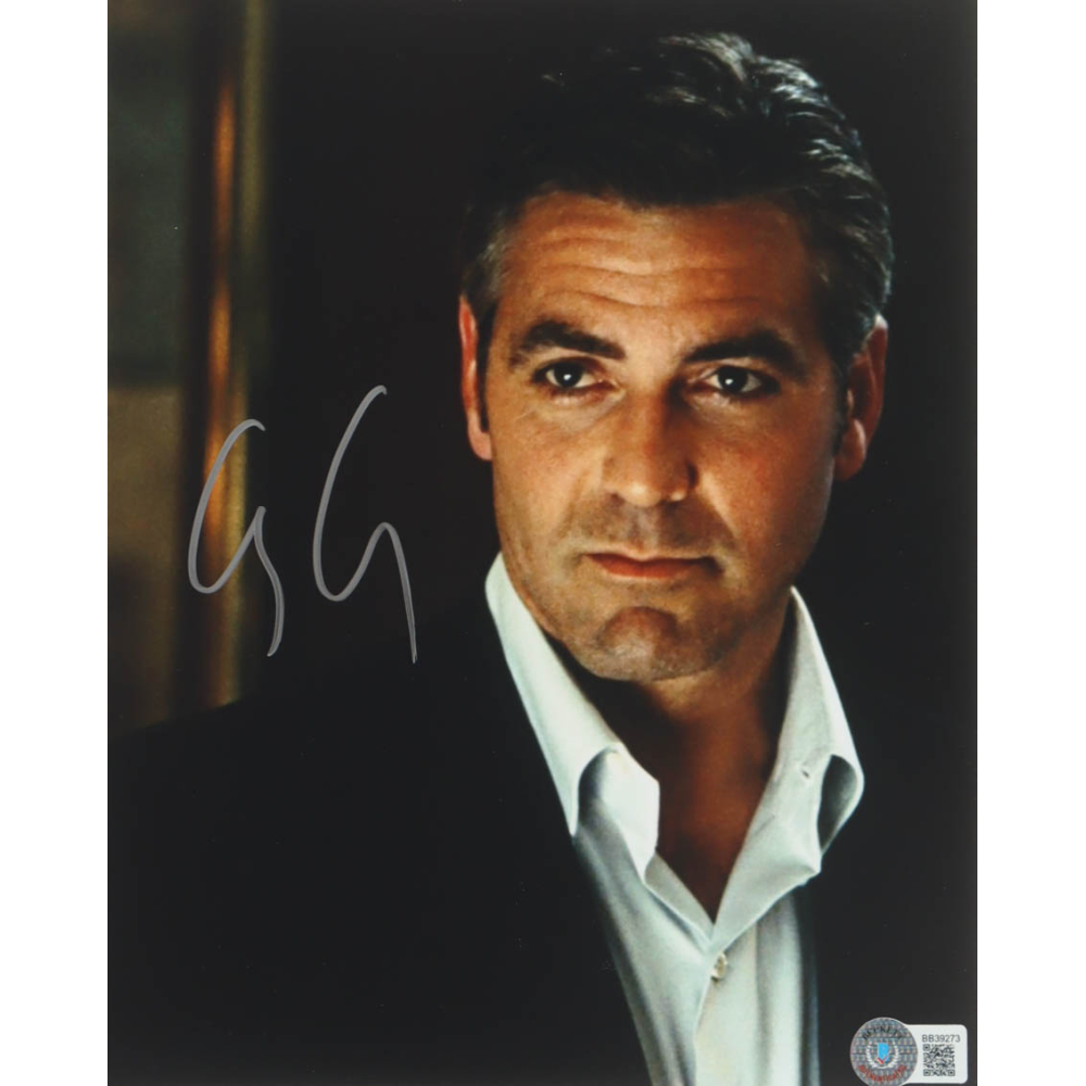 George Clooney Signed "Ocean's Eleven" 8x10 Photo (Beckett) | Pristine ...