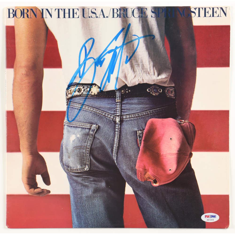 Bruce Springsteen Signed "Born In The USA" Vinyl Record Album Sleeve ...
