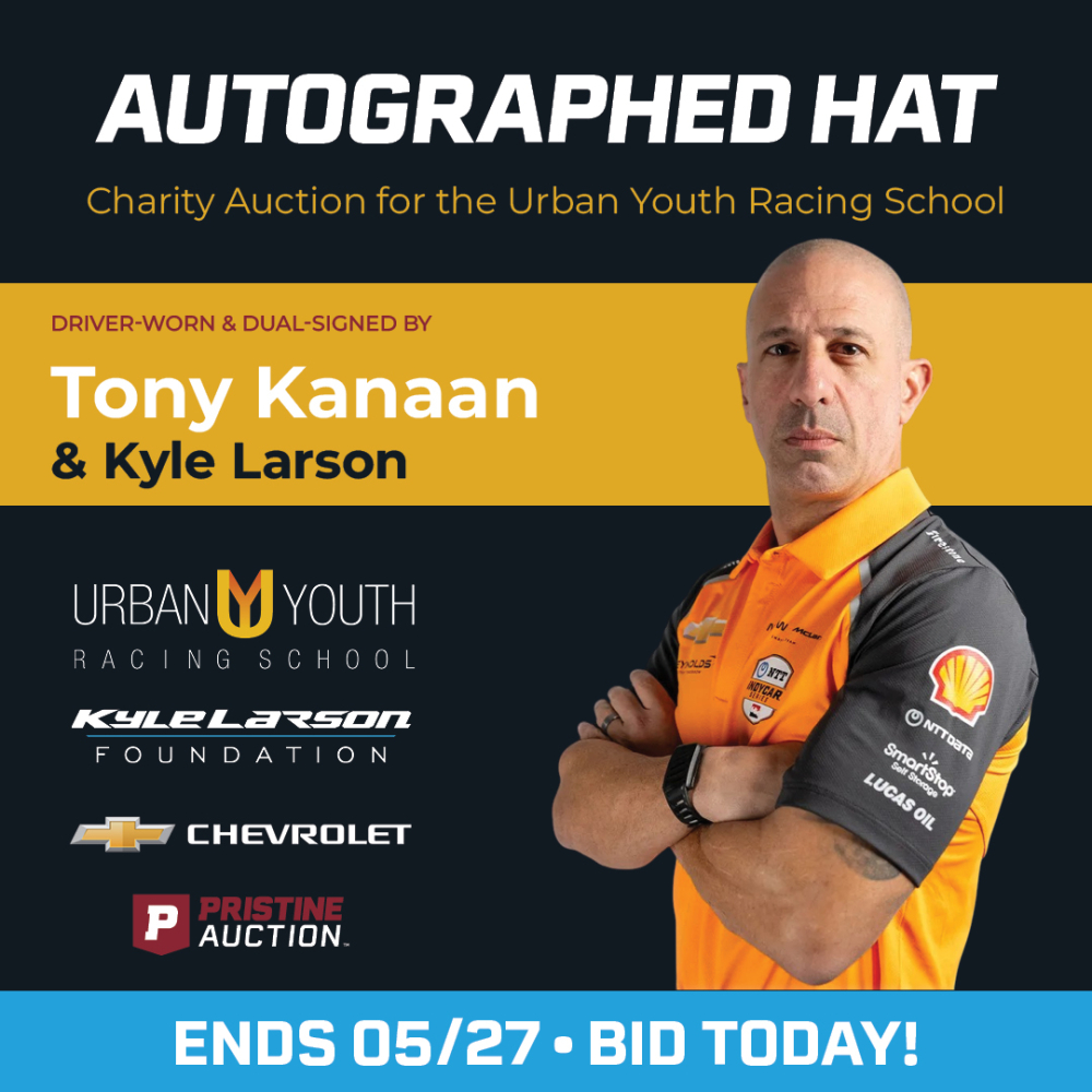 Dual-Signed Hat by Tony Kanaan & Kyle Larson (PA) | Pristine Auction