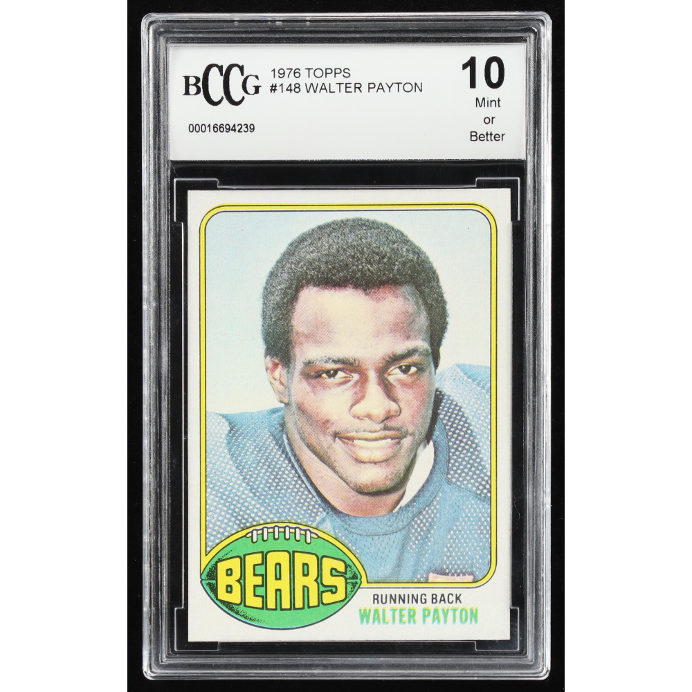 Walter Payton 1976 Topps #148 RC (BCCG 10) | Pristine Auction
