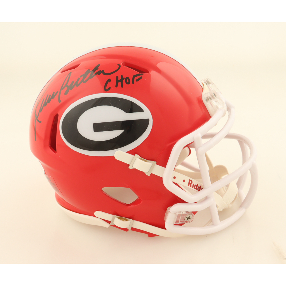 Kevin Butler Signed Georgia Bulldogs Speed Mini Helmet Inscribed "CHOF ...