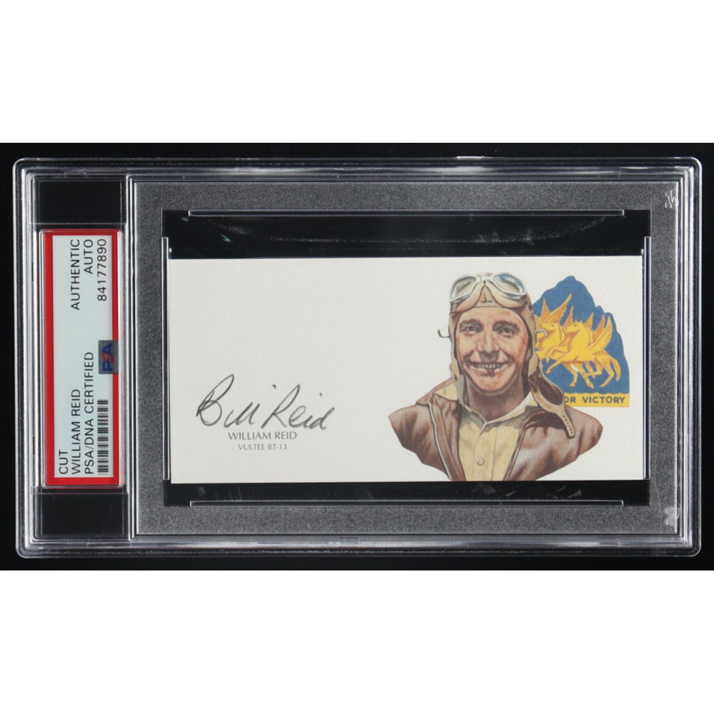 William Reid Signed Cut with Portrait (PSA) | Pristine Auction
