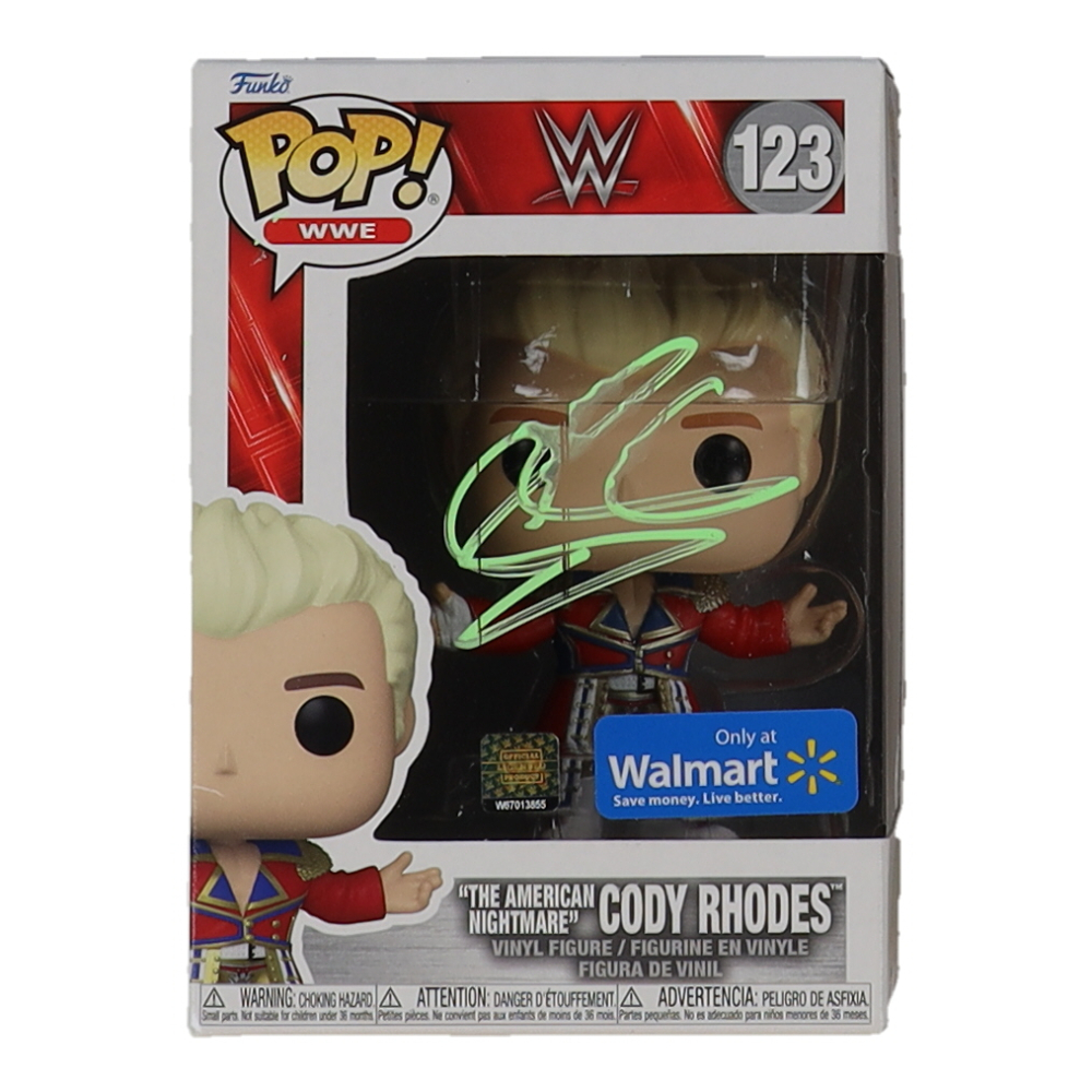 Cody Rhodes Signed WWE #123 "The American Nightmare" Cody Rhodes Funko ...