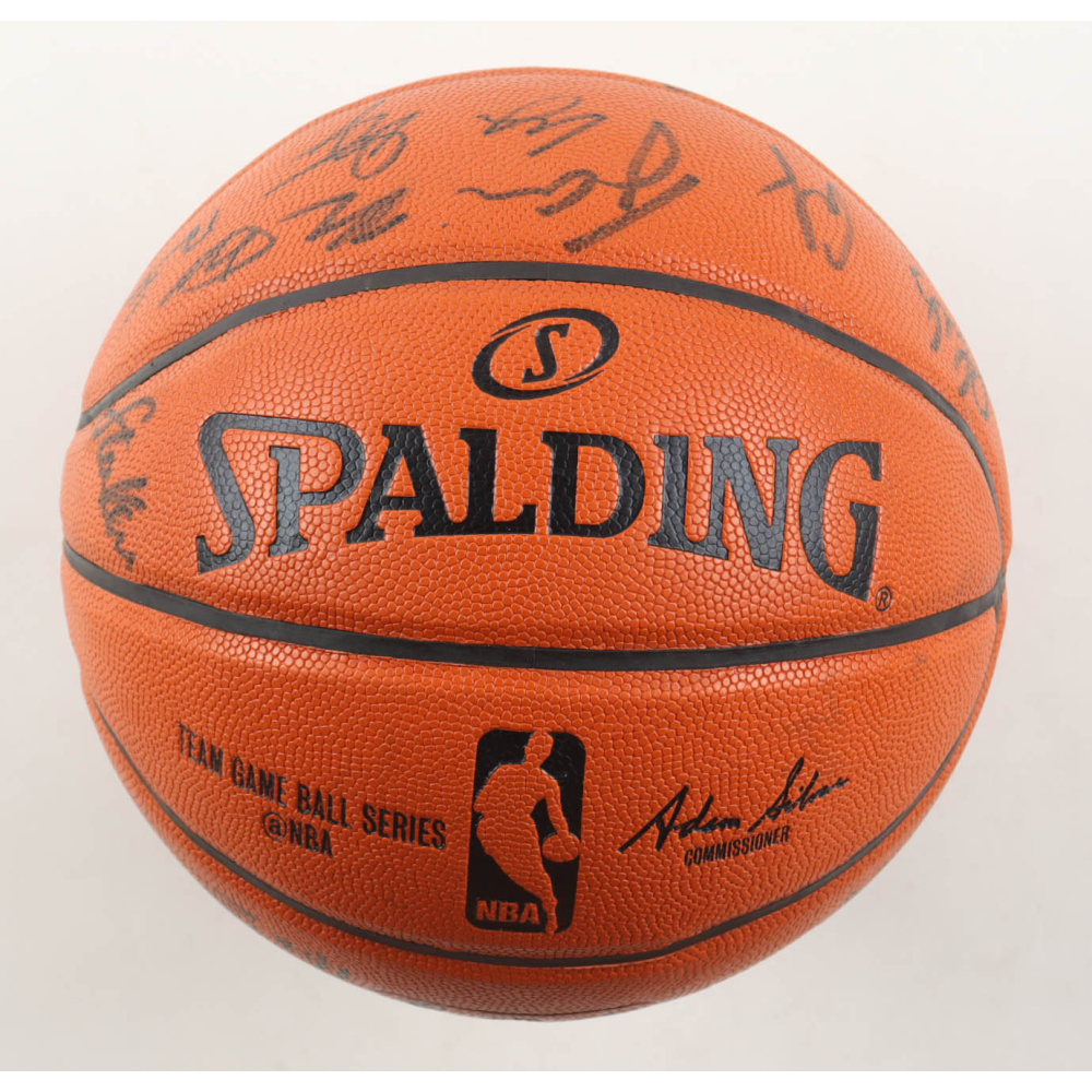 NBA Basketball Signed by (23) with Stephen Curry x2, Kevin Durant, Klay ...