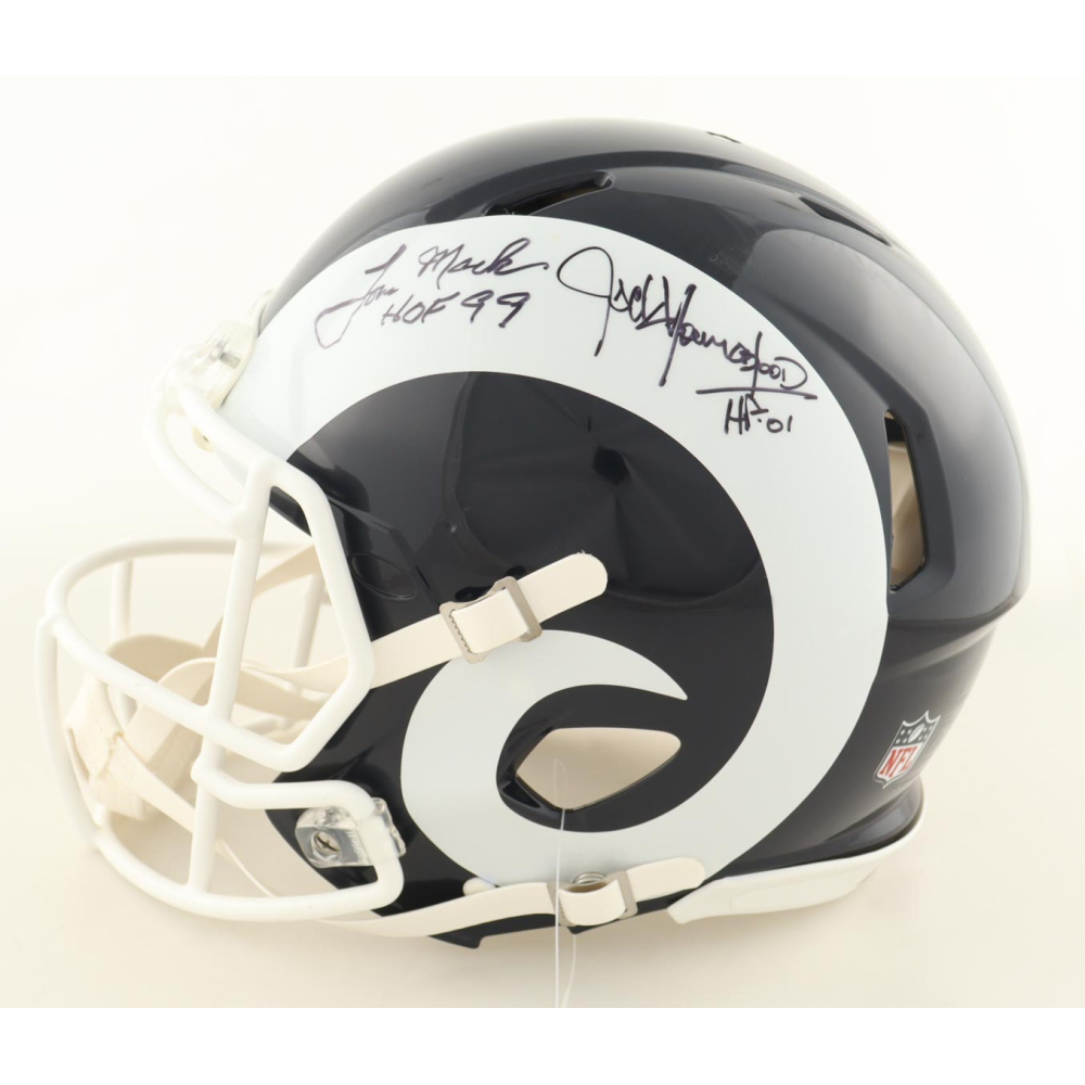 Jack Youngblood & Tom Mack Signed Rams Pro Football Hall of Fame Full ...