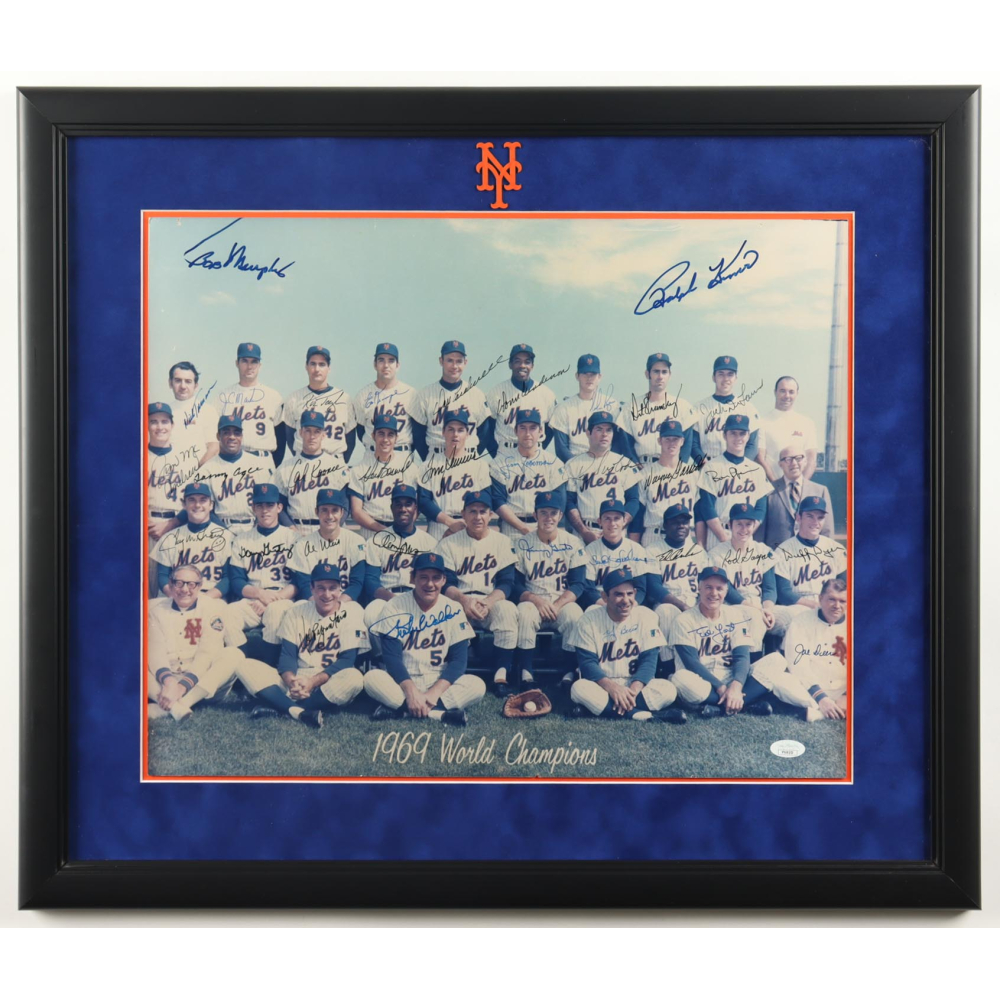 Mets World Series Champions Reunion Custom Framed Photo Display Team ...
