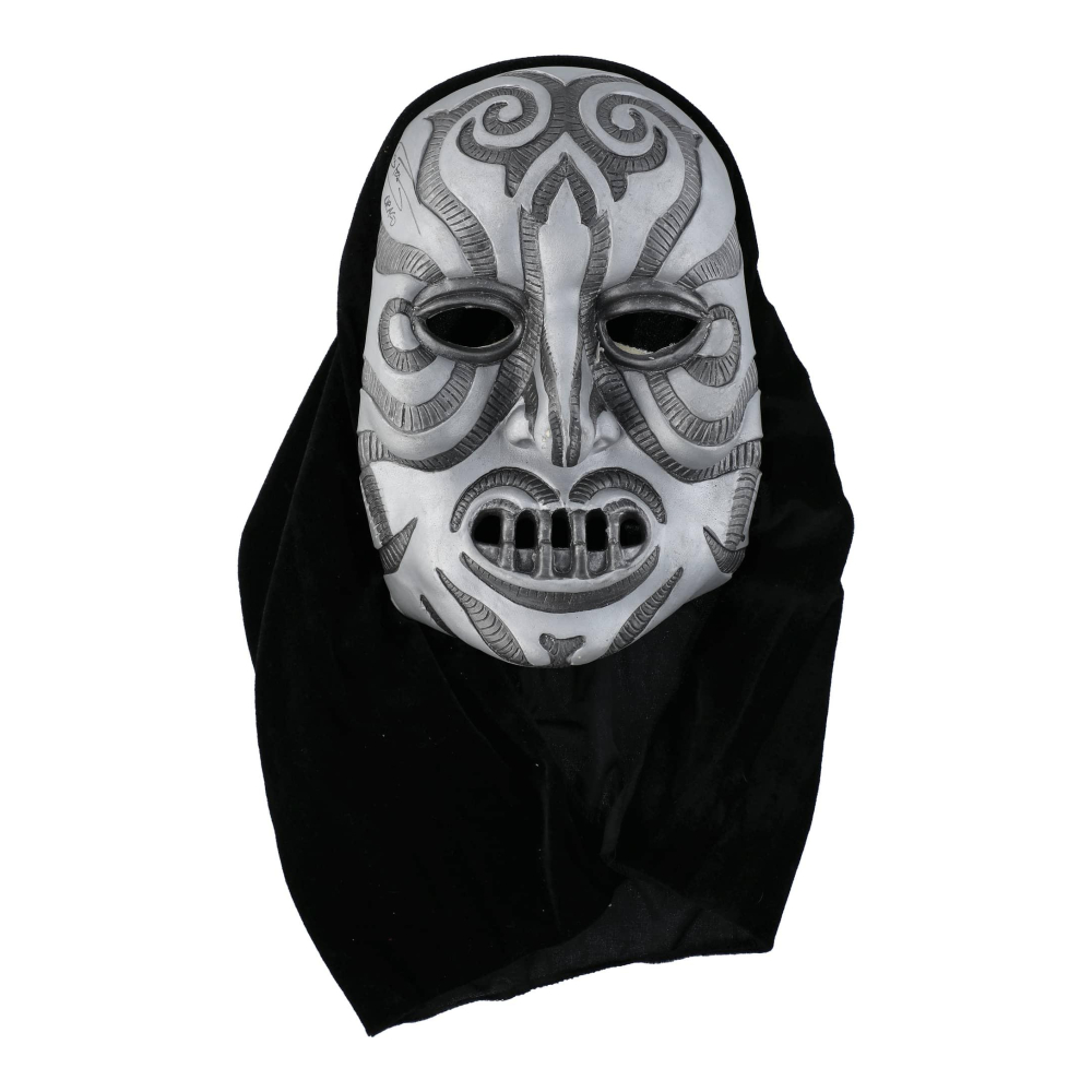 Tom Felton Signed "Harry Potter" Death Eater Mask Inscribed "Draco ...
