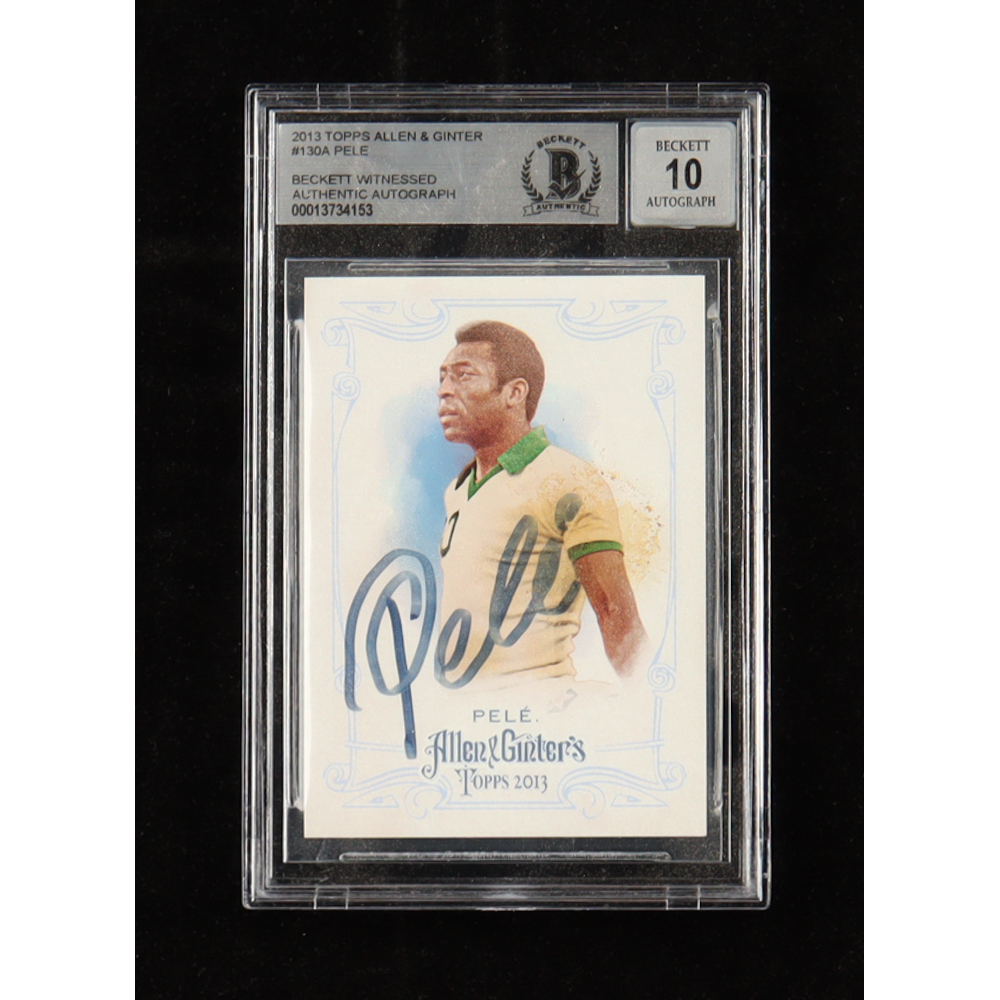 Pele Signed 2013 Topps Allen and Ginter #130A (BGS | Autograph Graded ...