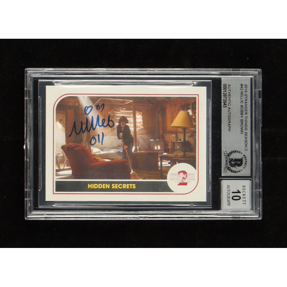 Millie Bobby Brown Signed 2019 Stranger Things Season 2 #42 Hidden ...