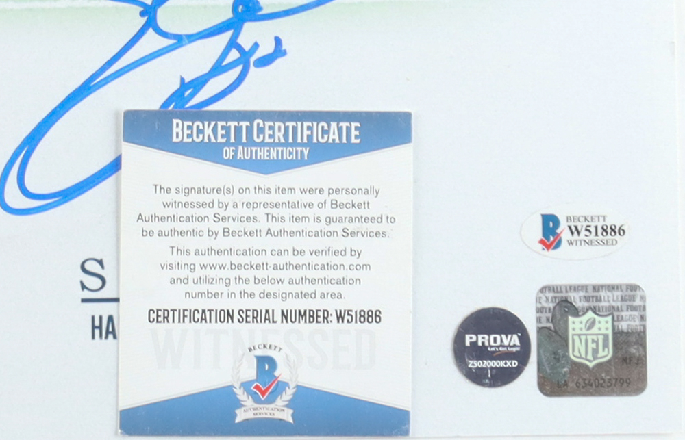 Emmitt Smith, Troy Aikman & Michael "Playmaker" Irvin Signed Cowboys 16x20 Photo (Prova ...