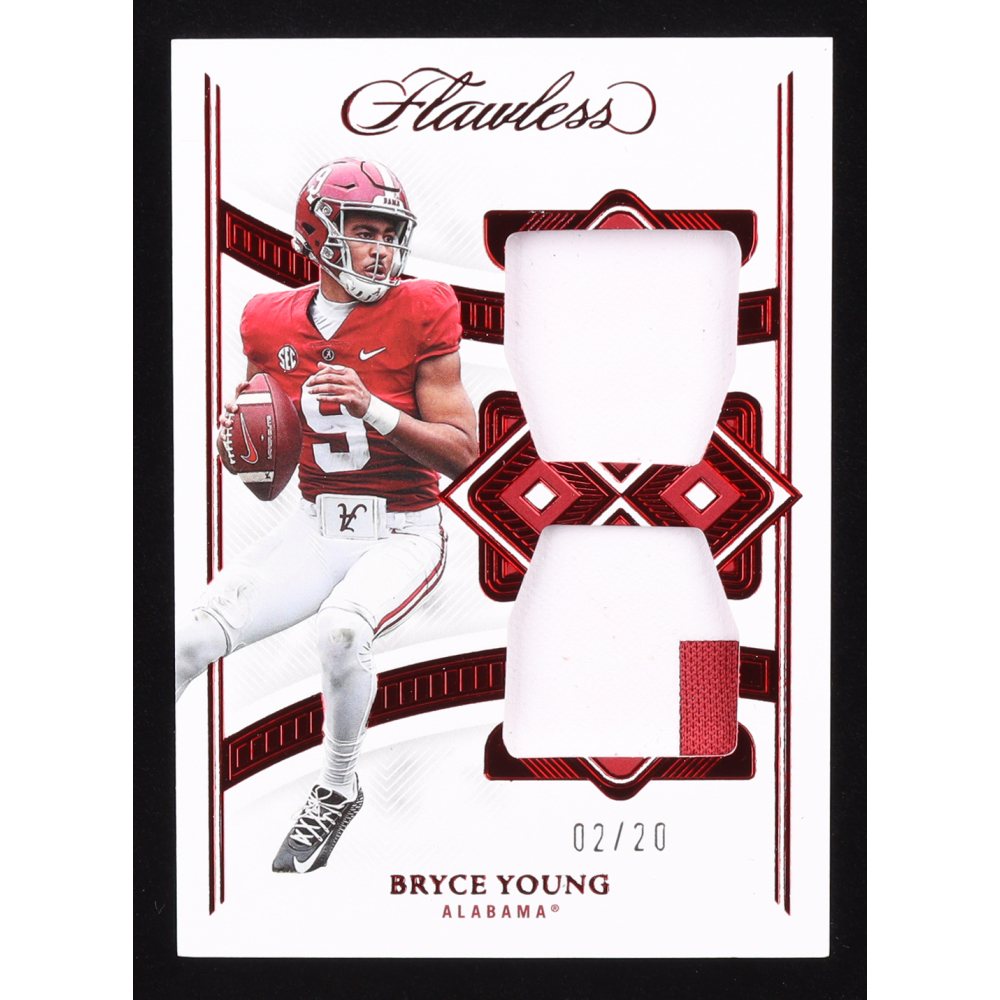 Bryce Young 2023 Panini Flawless Collegiate Rookie Dual Patches Ruby #3 ...