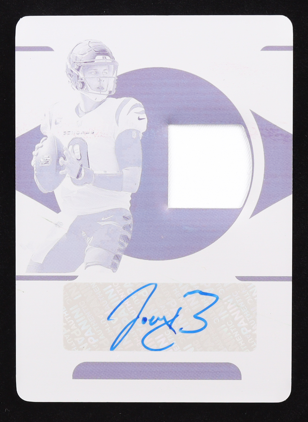 Joe Burrow 2021 Panini National Treasures Material Signatures Printing ...