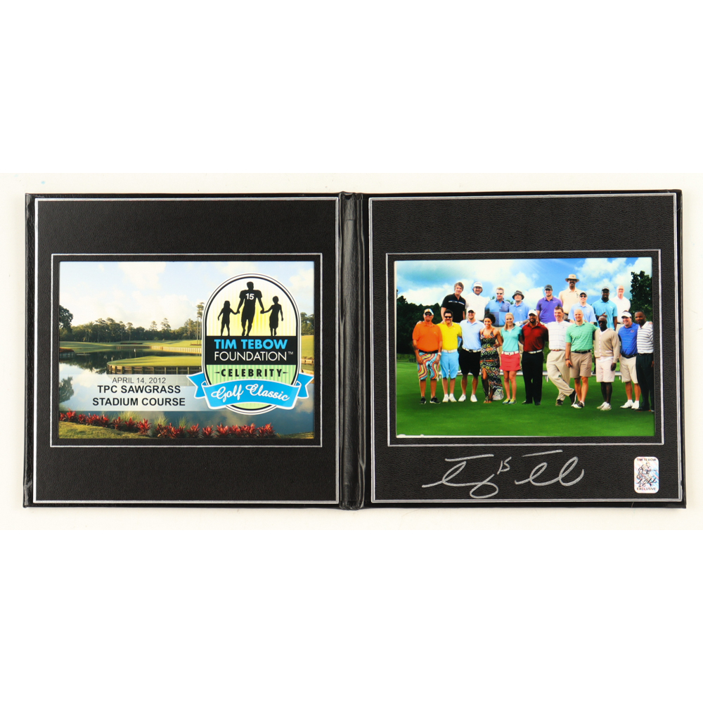 Tim Tebow Signed "Tim Tebow Foundation Celebrity Golf Classic Photo ...