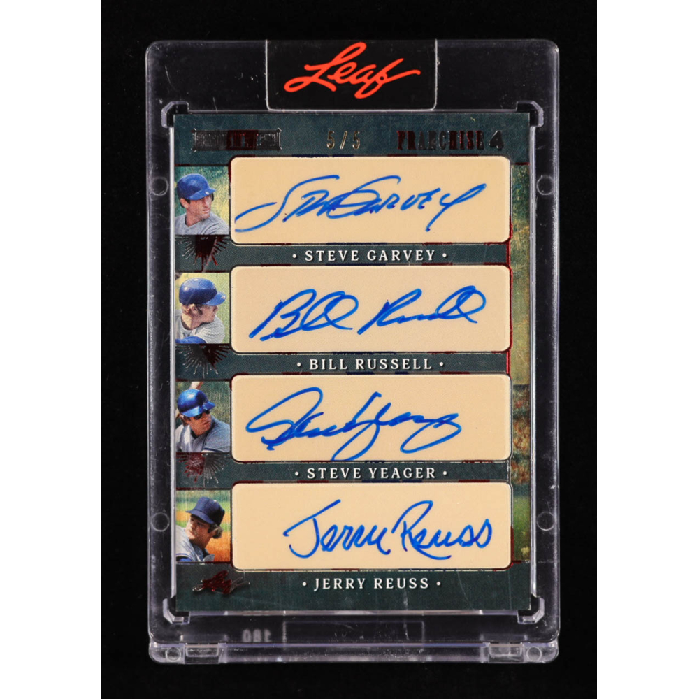 Steve Garvey / Bill Russell / Steve Yeager / Jerry Reuss 2025 Leaf ...