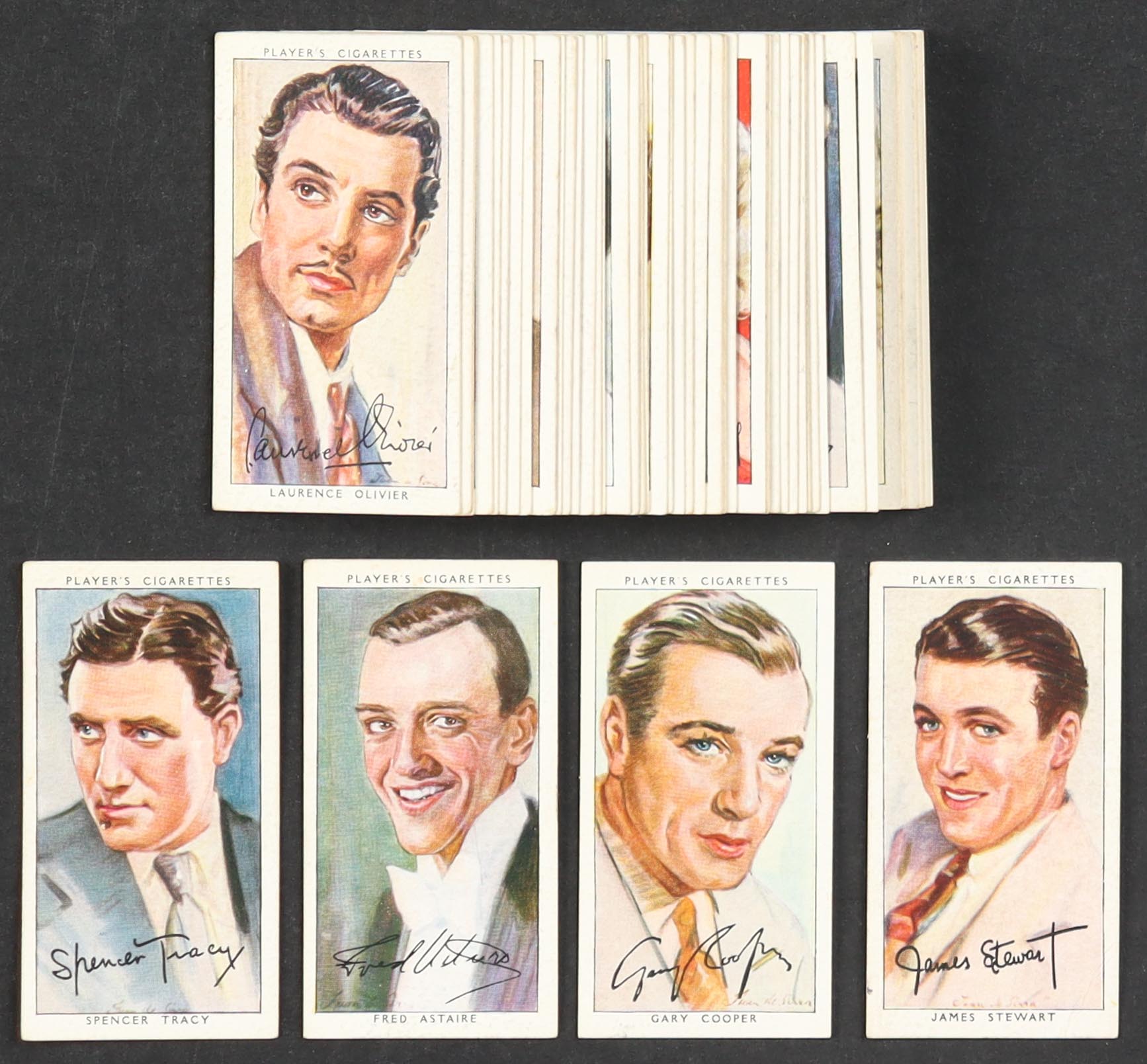 1938 Player's Cigarettes Famous Film Stars Complete Trading Card Set ...