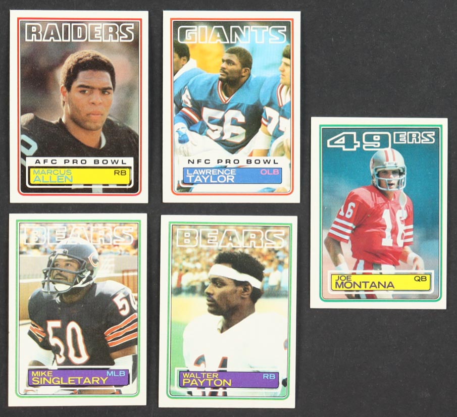 1983 Topps Football Complete Set of (396) Cards with Marcus Allen #294 ...
