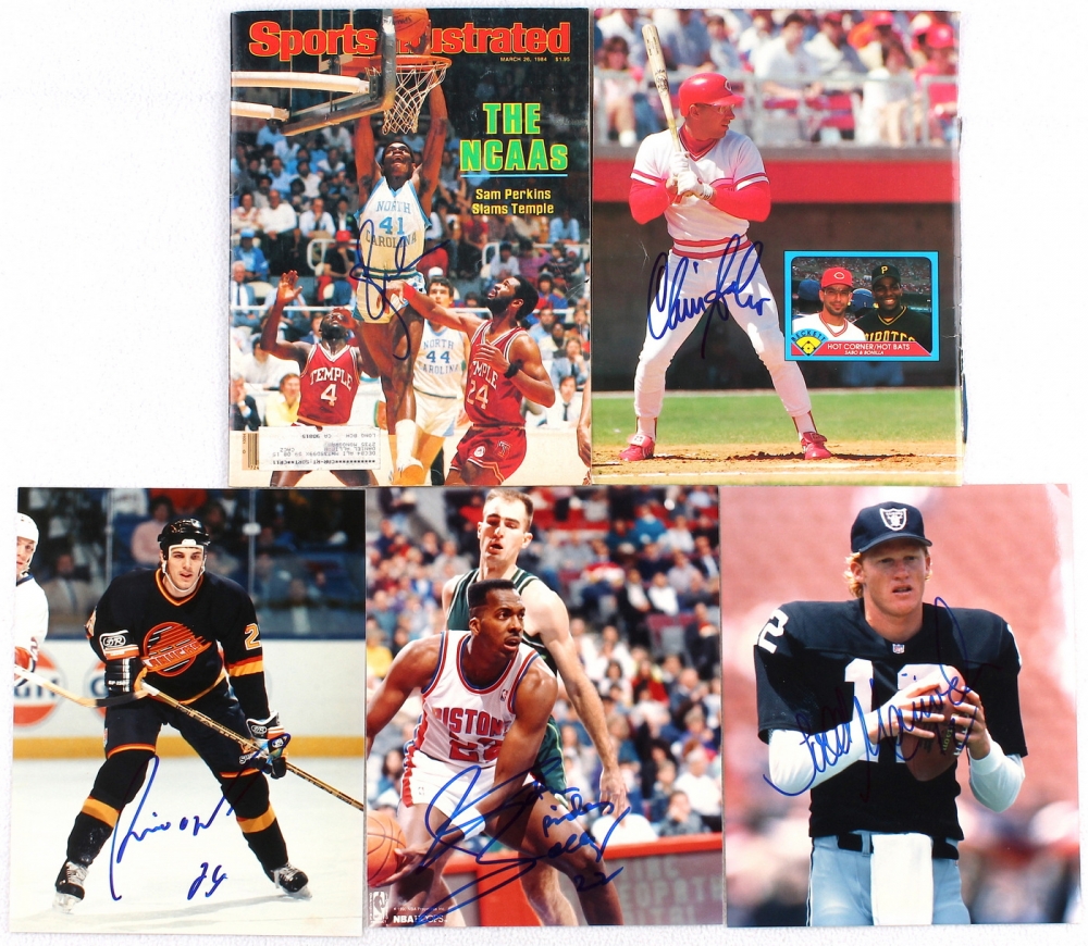 Lot of (4) 8x10 Photos & (1) Sports Illustrated Magazine Signed By Sam ...