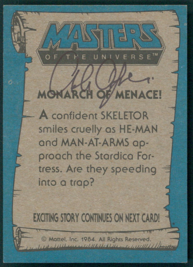 Alan Oppenheimer Signed 1984 Masters of the Universe #25 Monarch of ...
