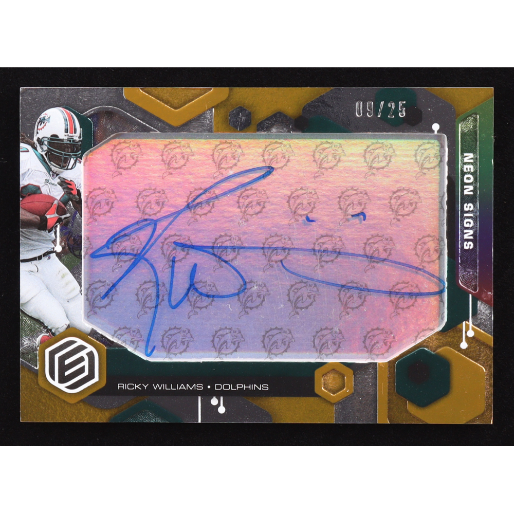 Ricky Williams 2021 Panini Elements Neon Signs Orange XL #7 #9/25 ...