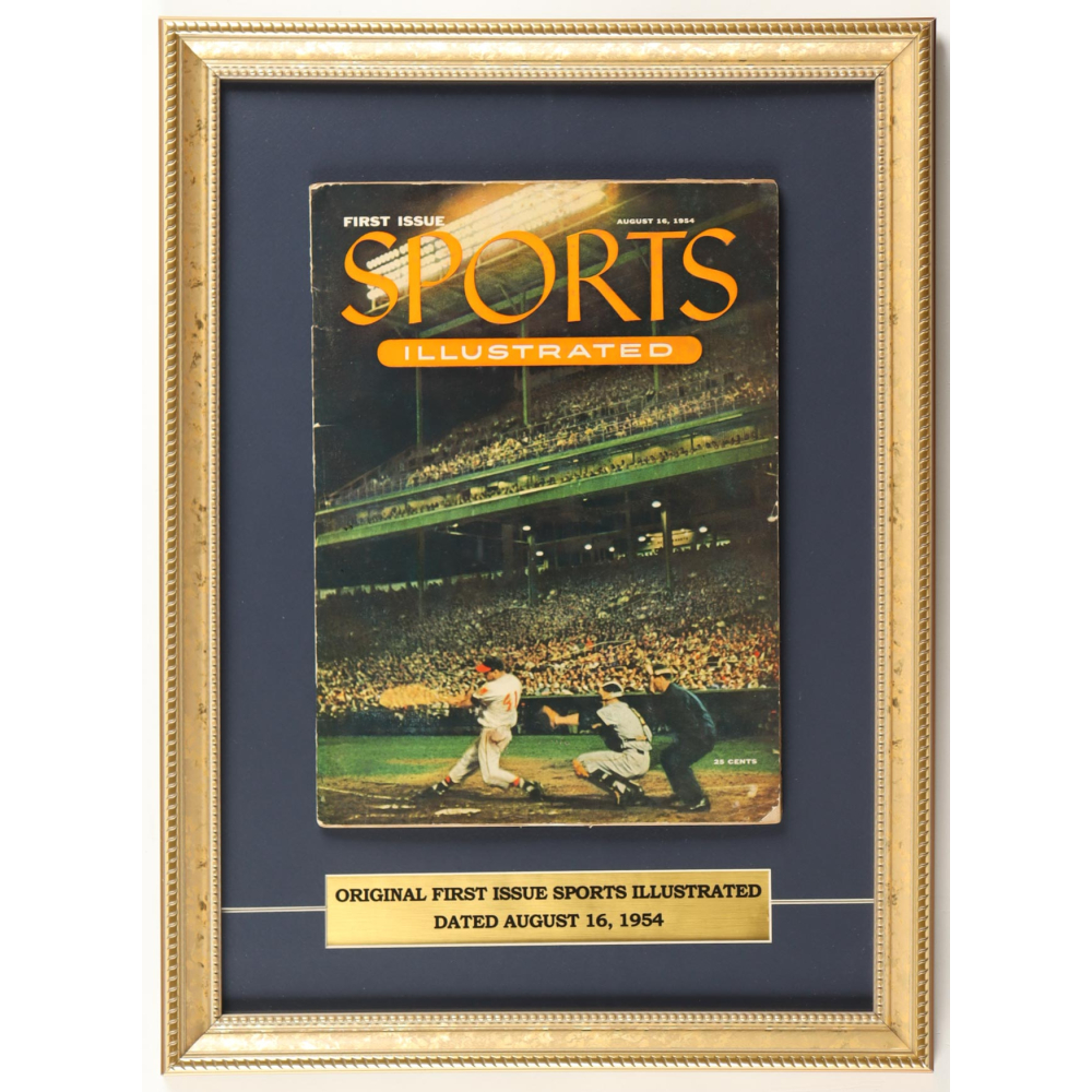 1954 "Sports Illustrated" Custom Framed Magazine Cover Display ...
