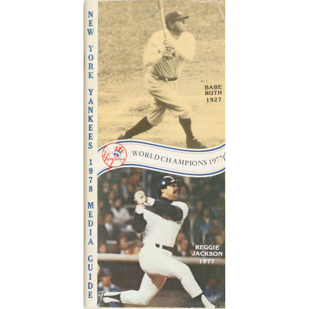 1978 Yankees Original Baseball Media Guide | Pristine Auction