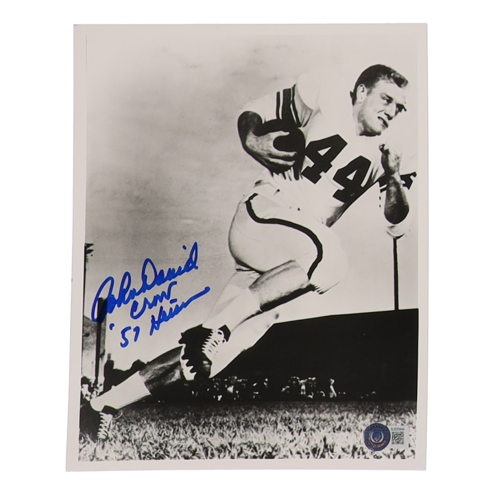 John David Crow Signed Texas A&M Aggies 8x10 Photo Inscribed "'57 ...