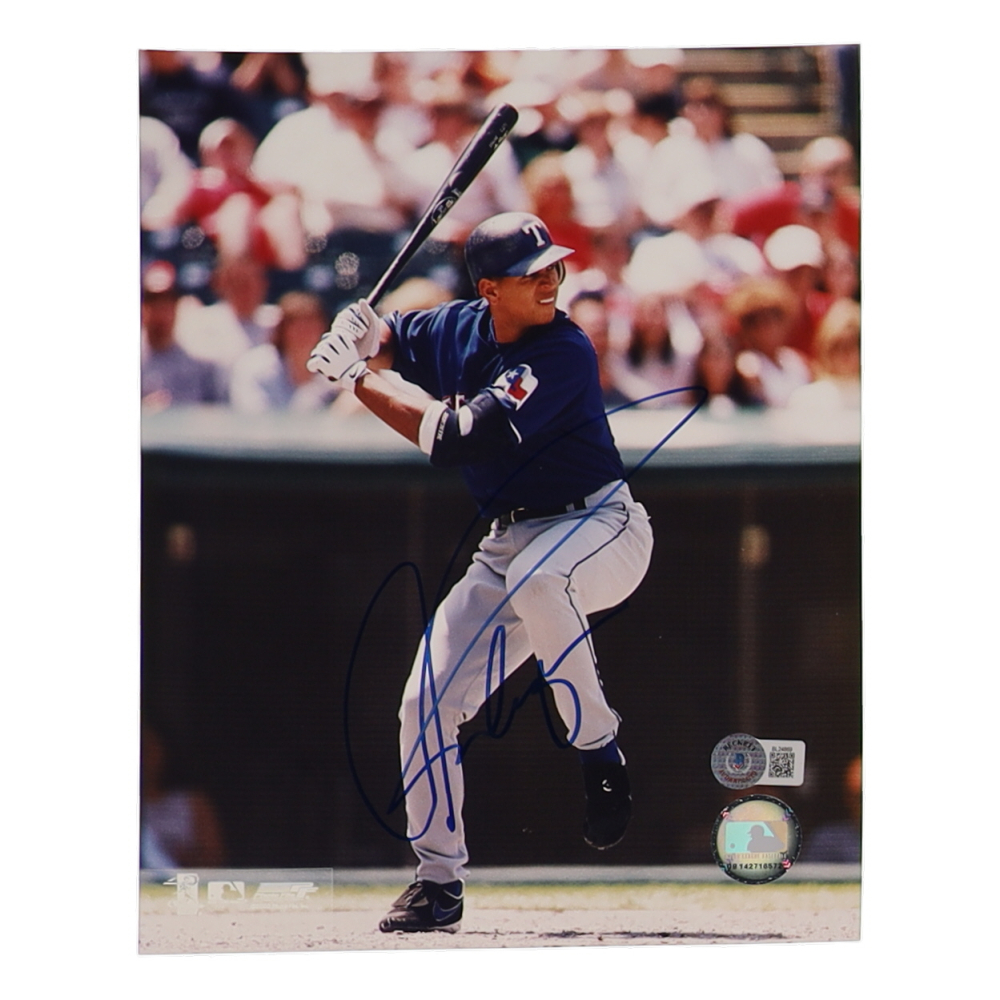 Alex Rodriguez Signed Rangers 8x10 Photo (Beckett) | Pristine Auction