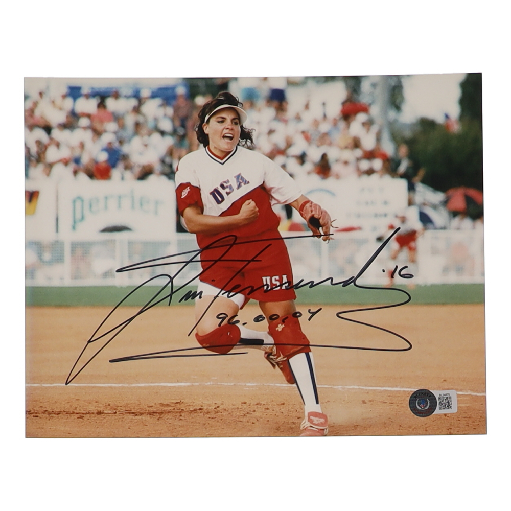 Lisa Fernandez Signed Team USA 8x10 Photo Inscribed "96, 00, 04 ...