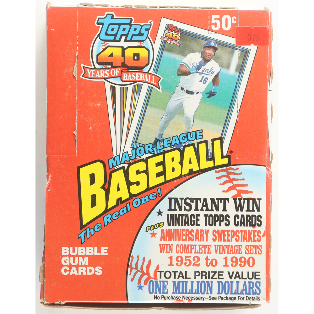 1991 Topps 40 Years of Baseball Wax Box with (36) Packs | Pristine Auction