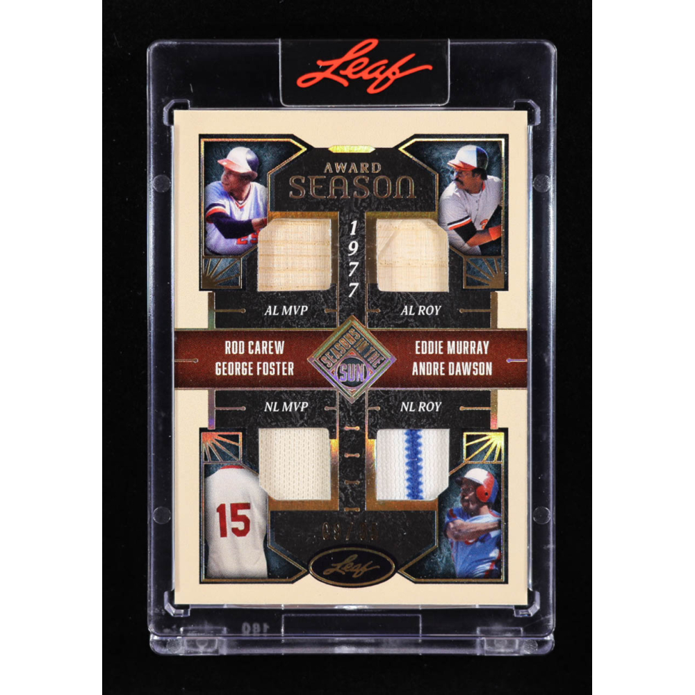Rod Carew / Eddie Murray / George Foster / Andre Dawson 2025 Leaf ...