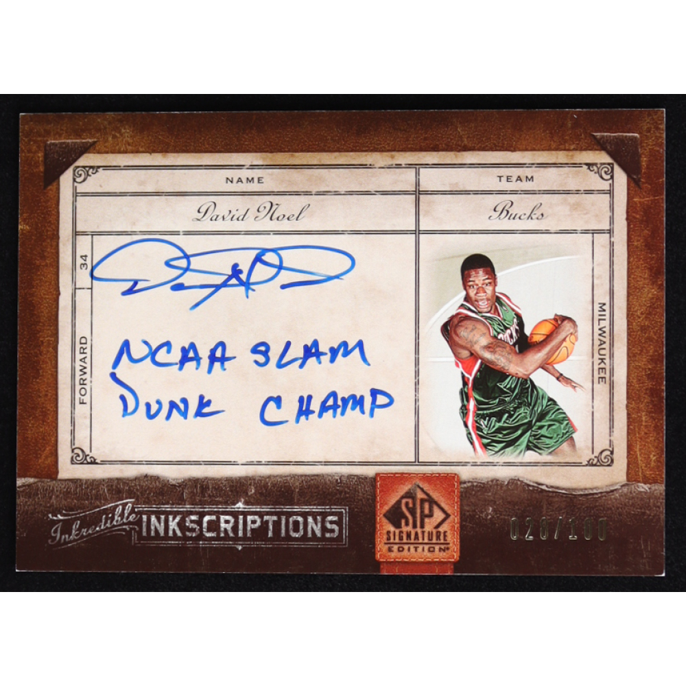 David Noel 2006-07 SP Signature Edition INKredible INKscriptions #DN RC ...