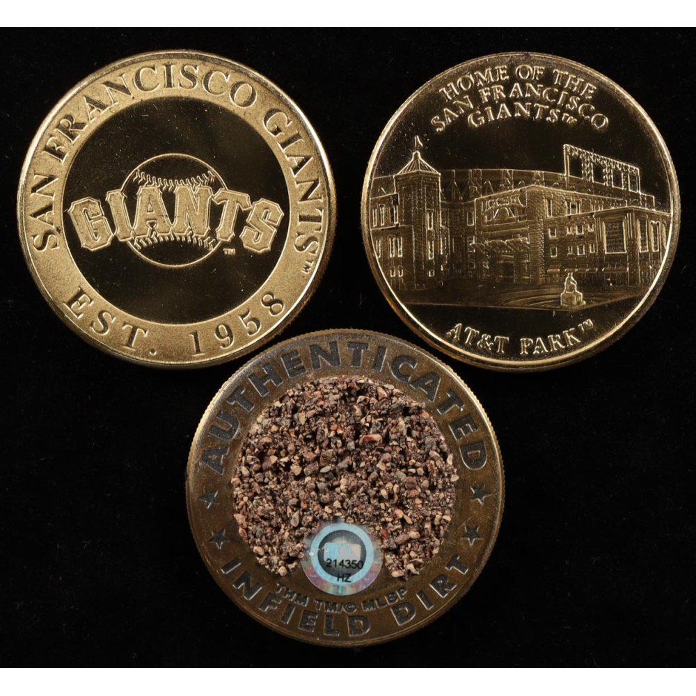 San Francisco Giants LE Highland Mint Giants Coin Set With Game Used ...