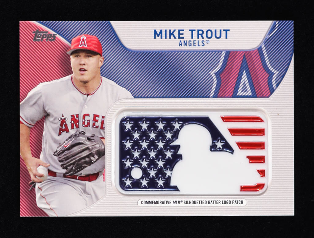 Mike Trout 2017 Topps Independence Day MLB Logo Patch #IDMLMTR ...