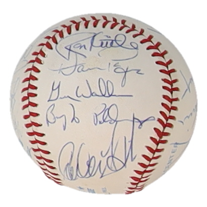 OAL Baseball Signed by (21) with Jeff Torborg, Ron Kittle, Dan Pasqua ...