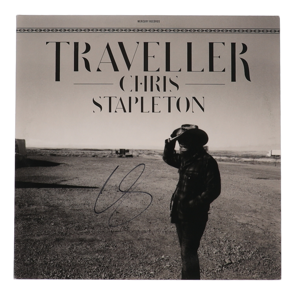 Chris Stapleton Signed "Traveller" Vinyl Record Album Cover (Beckett ...